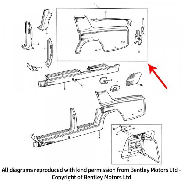 Buy LH REAR WING ASSEMBLY (333100079)